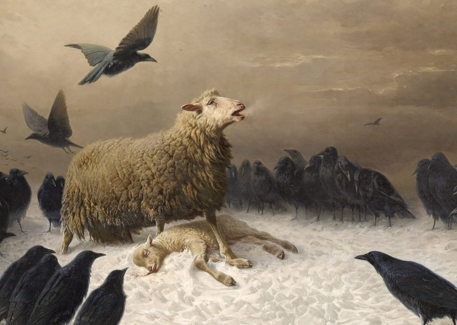 Anguish by August Friedrich Schenck - My Pen My Friend